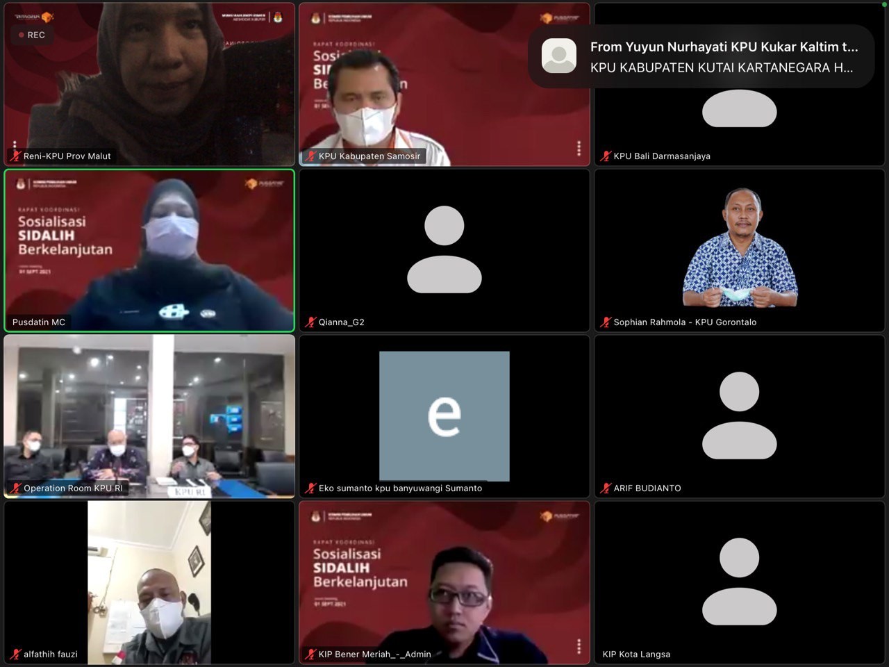 KPU KOTA-TERNATE - KPU RI Kenalkan Sidalih Berkelanjutan